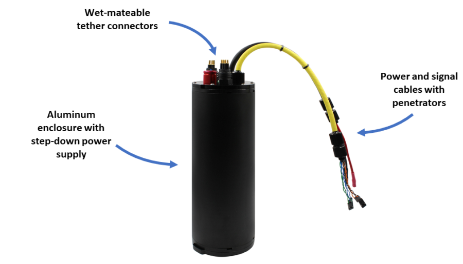Power supply system for underwater ROV - infinite run time!