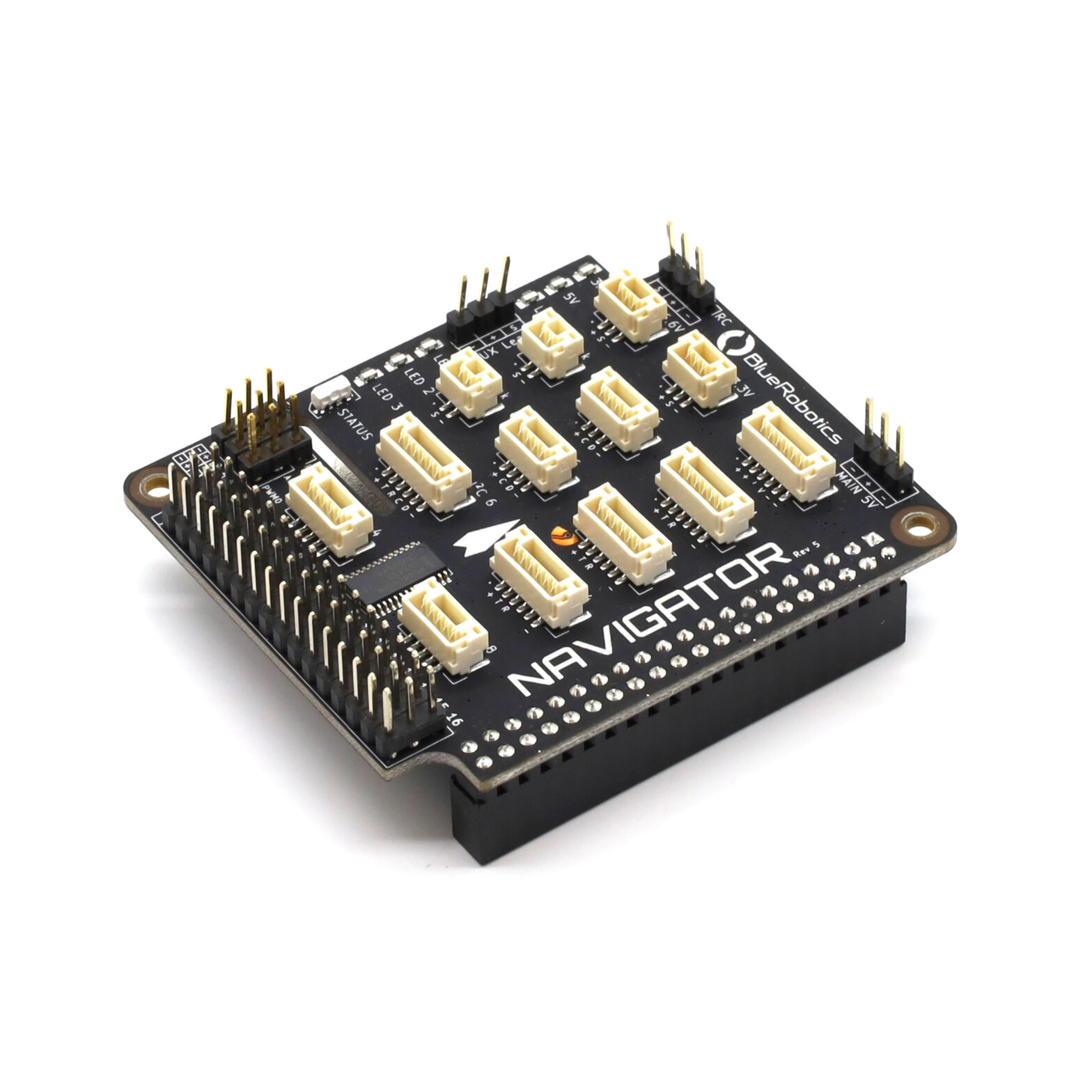 Navigator Flight Controller for Raspberry Pi 4 for ROVs, robots, and drones