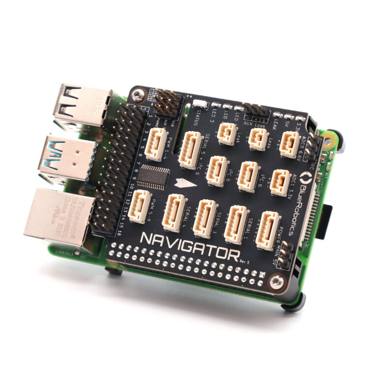 Navigator Flight Controller for Raspberry Pi 4 for ROVs, robots, and drones