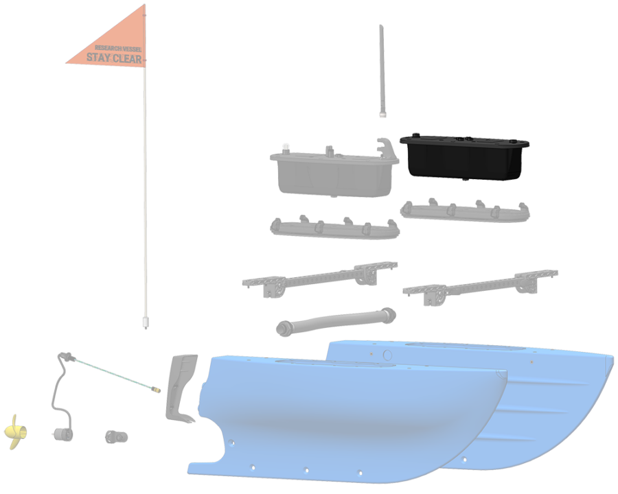 BlueBoat Port Hatch Lid Assembly