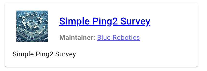 Collecting and Creating Bathymetric Maps: BlueBoat and Ping2