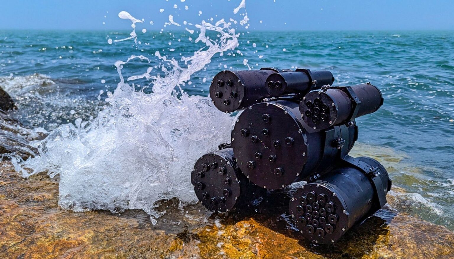 Enclosure Mounting Clamp for ROV or Other Subsea Vehicle